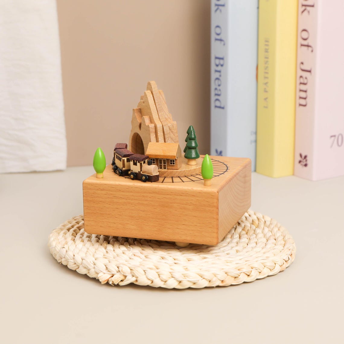 Custom Wooden Train Music Box, Handmade Birthday Gift, Personalized 1st ...