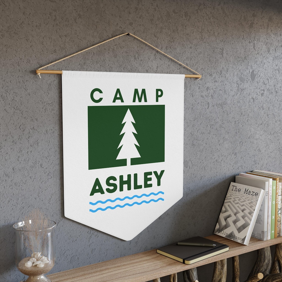 CUSTOM Camp Pennant Banner, Personalized Summer Camp Theme Party Decor ...