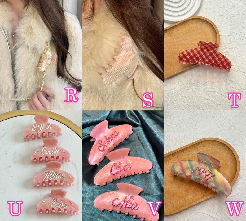 Pince à cheveux personnalisée avec prénom en strass : accessoire pour ...