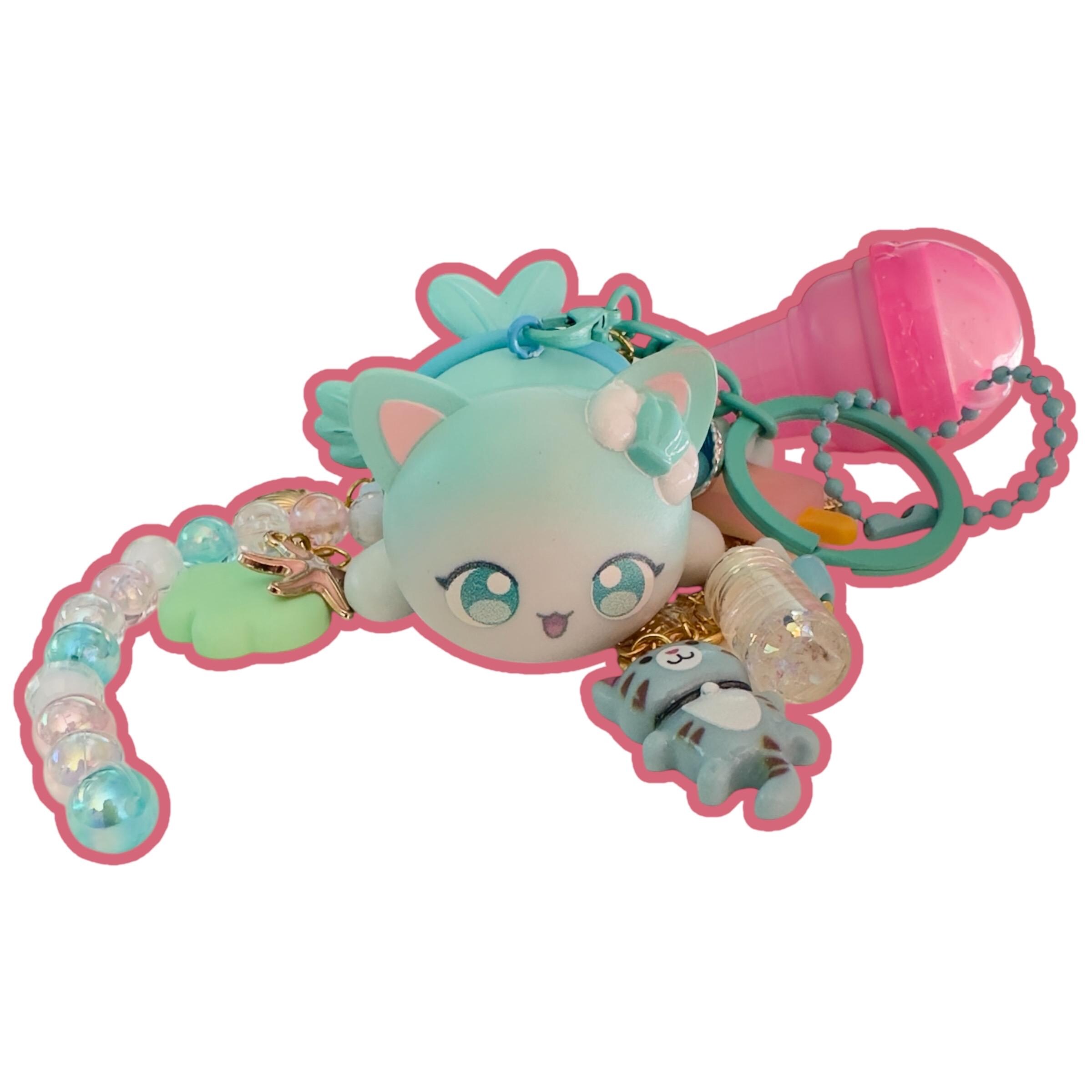 Handmade Aphmau Mermaid Cat Keychain - Etsy