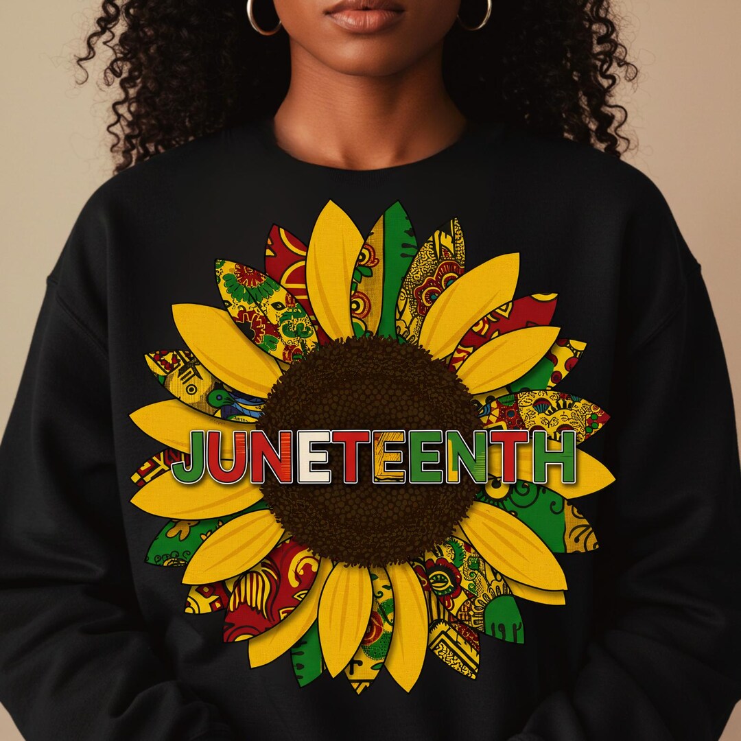 Juneteenth Sunflower PNG, African American Pride Clipart, Cultural ...
