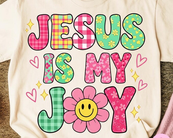 Jesus is My Joy PNG Pink Christian Bubble Letter Quote Coquette ...