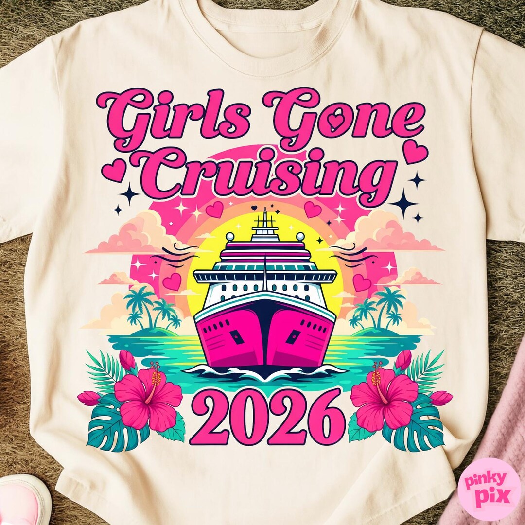 Girls Gone Cruising 2026 PNG: Retro Summer Cruise Party Sublimation ...