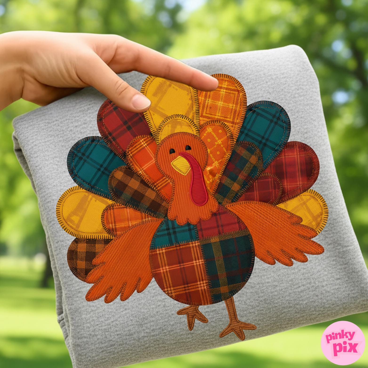 Patchwork Turkey PNG: Quilted Fall Thanksgiving Sublimation Design - Etsy