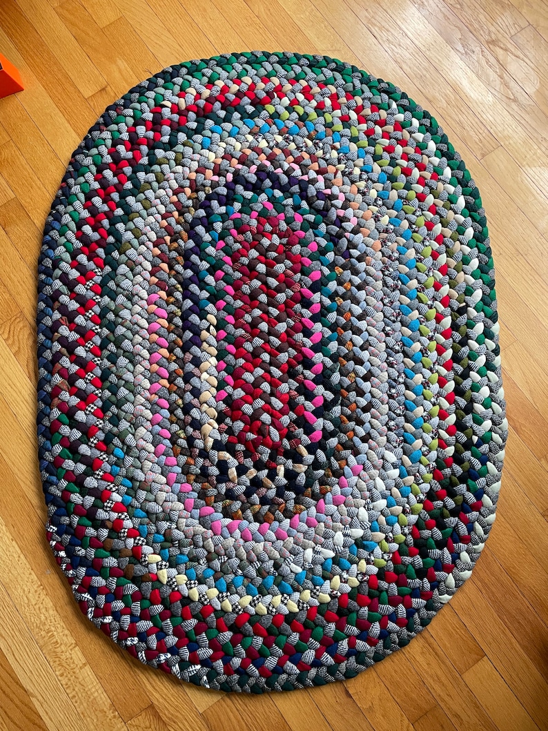 Handmade Braided Rug 100% Wool - Etsy