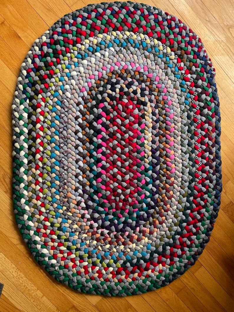 Handmade Braided Rug 100% Wool - Etsy