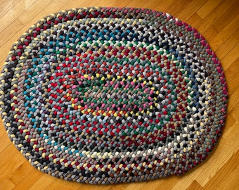 Handmade Braided Rug 100% Wool - Etsy
