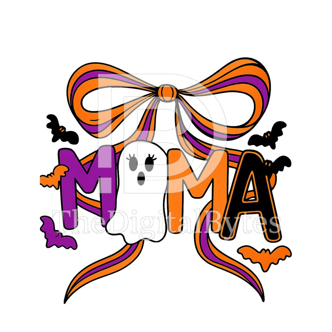 Boo Mama Ghost PNG: Spooky Coquette Halloween Design (digital Download ...