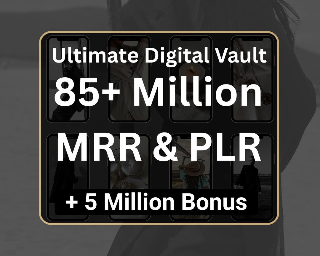 85 Million+ PLR MRR Digital Products Bundle: Resell Rights, 2025 ...