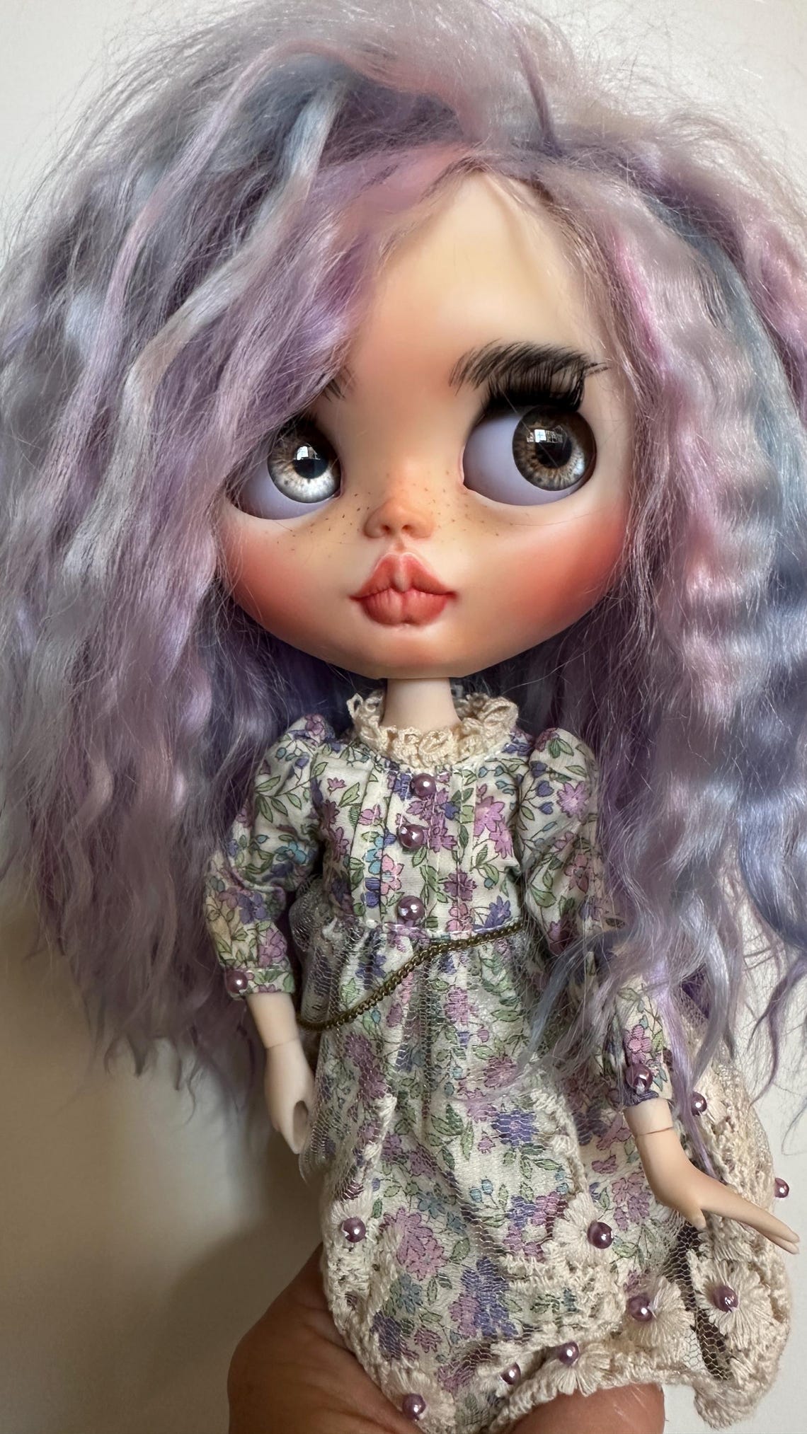 Blythe Doll Scalp, Mohair Hair, Natural Mohair Hair Scalp for Blythe ...