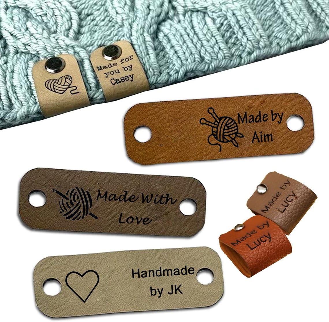 Custom Labels for Crochet and Knits Projects,personalized Handmade ...