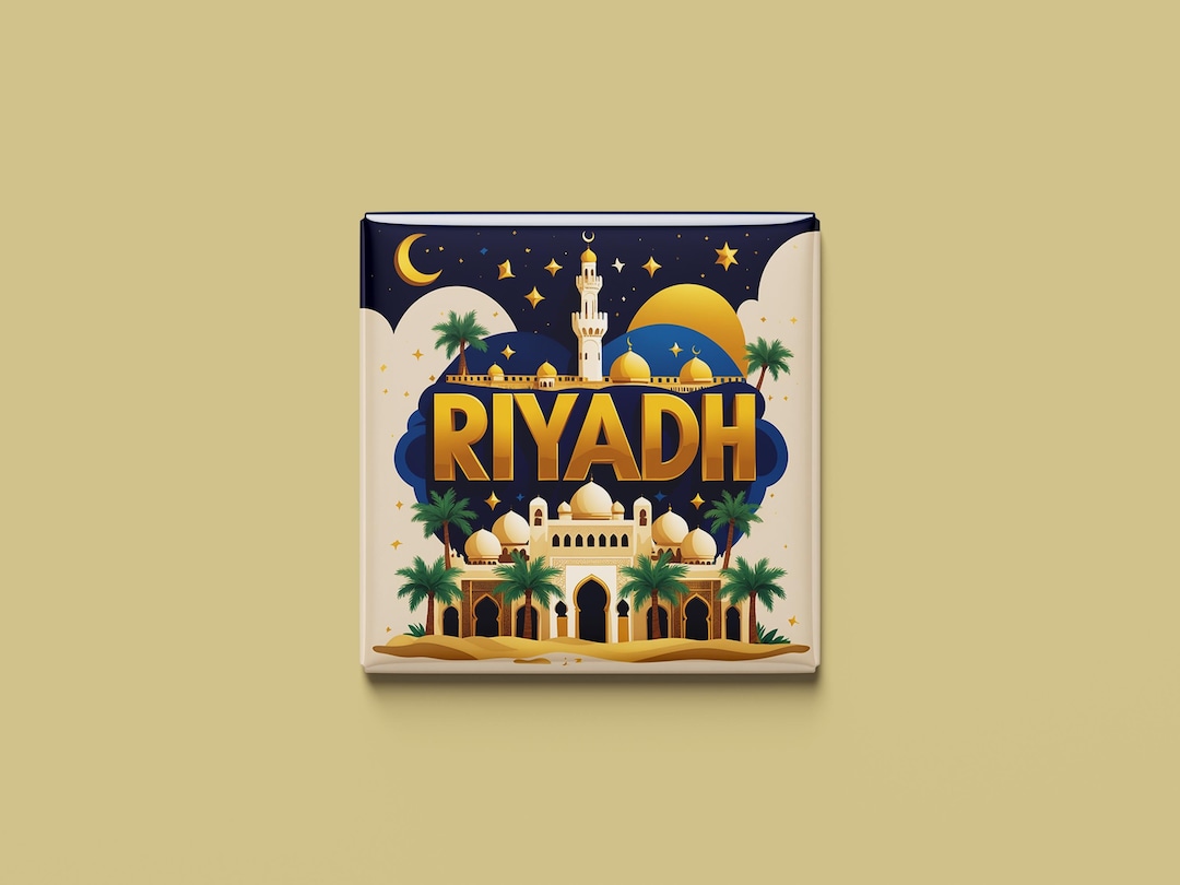 Riyadh Magnet | 7 Designs to Choose From | Handmade Souvenir | Saudi ...