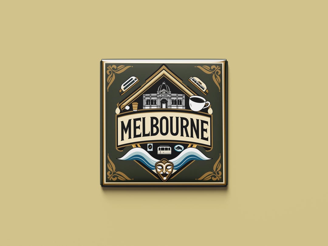 Melbourne Magnet | 6 Designs to Choose From | Handmade Souvenir ...