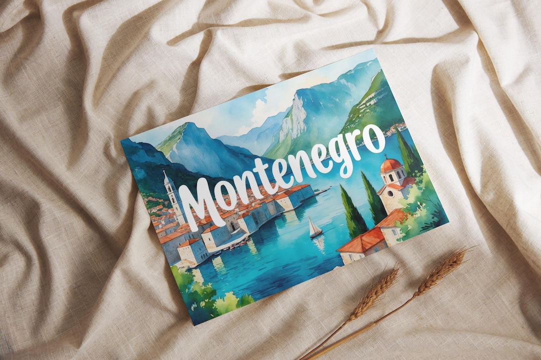 Montenegro Postcard • 3 Designs to Choose From • Travel Souvenir, Gift ...