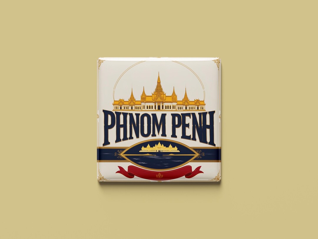 Phnom Penh Magnet | 6 Designs to Choose From | Handmade Souvenir ...