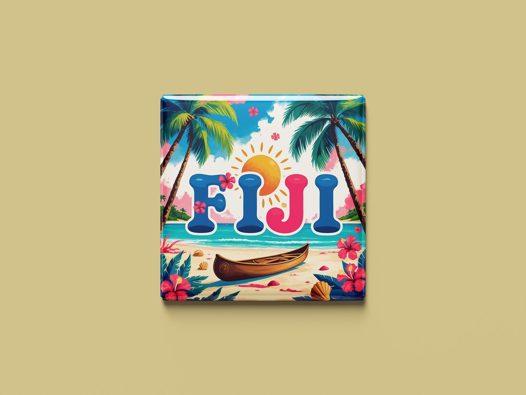 Fiji Magnet | 6 Designs to Choose From | Handmade Souvenir | Beach ...