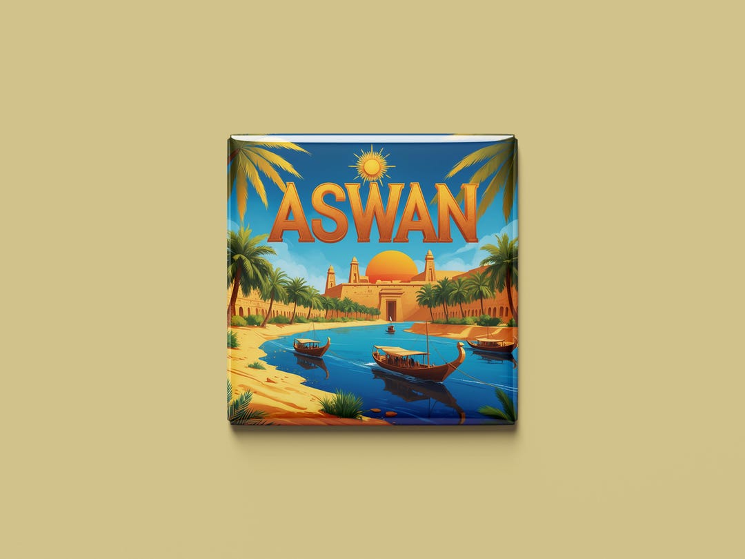 Aswan Magnet | 5 Designs to Choose From | Handmade Souvenir | Nile ...