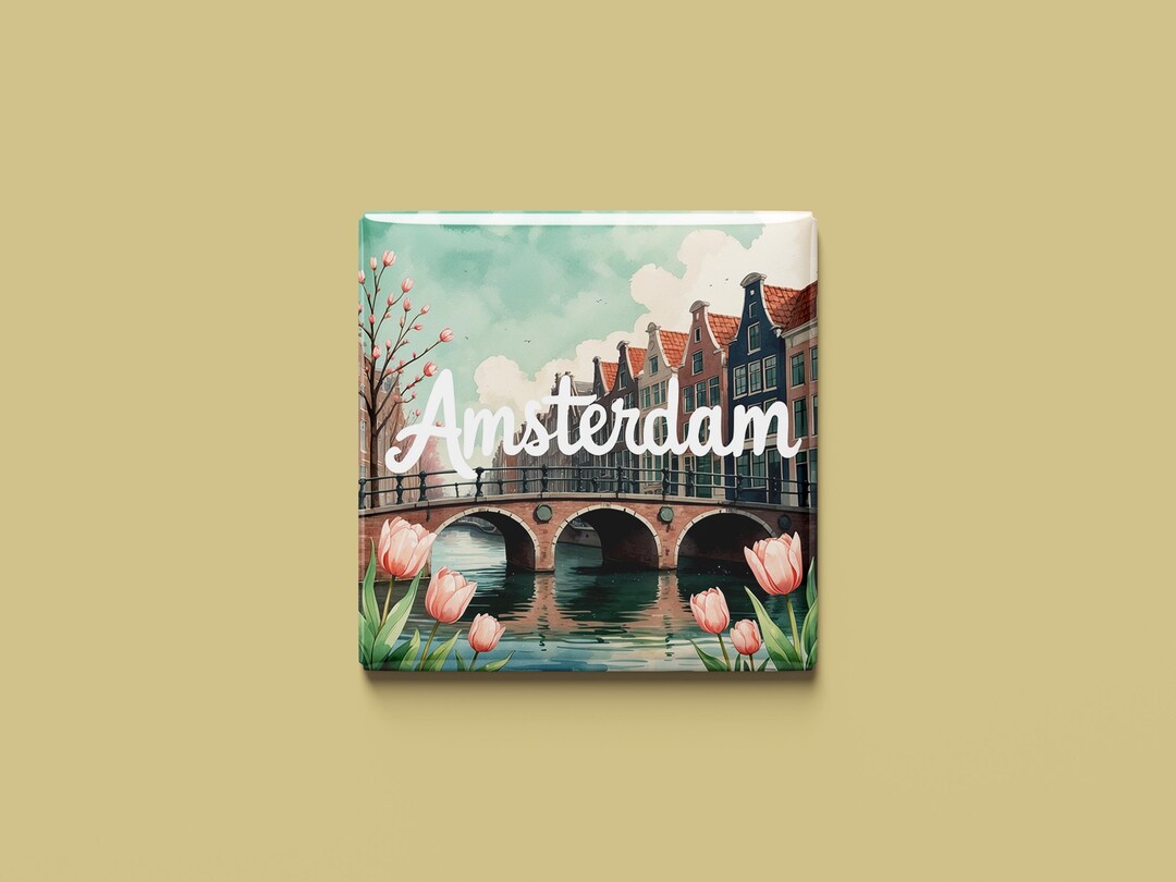Amsterdam Magnet | 8 Designs to Choose From | Handmade Souvenir ...