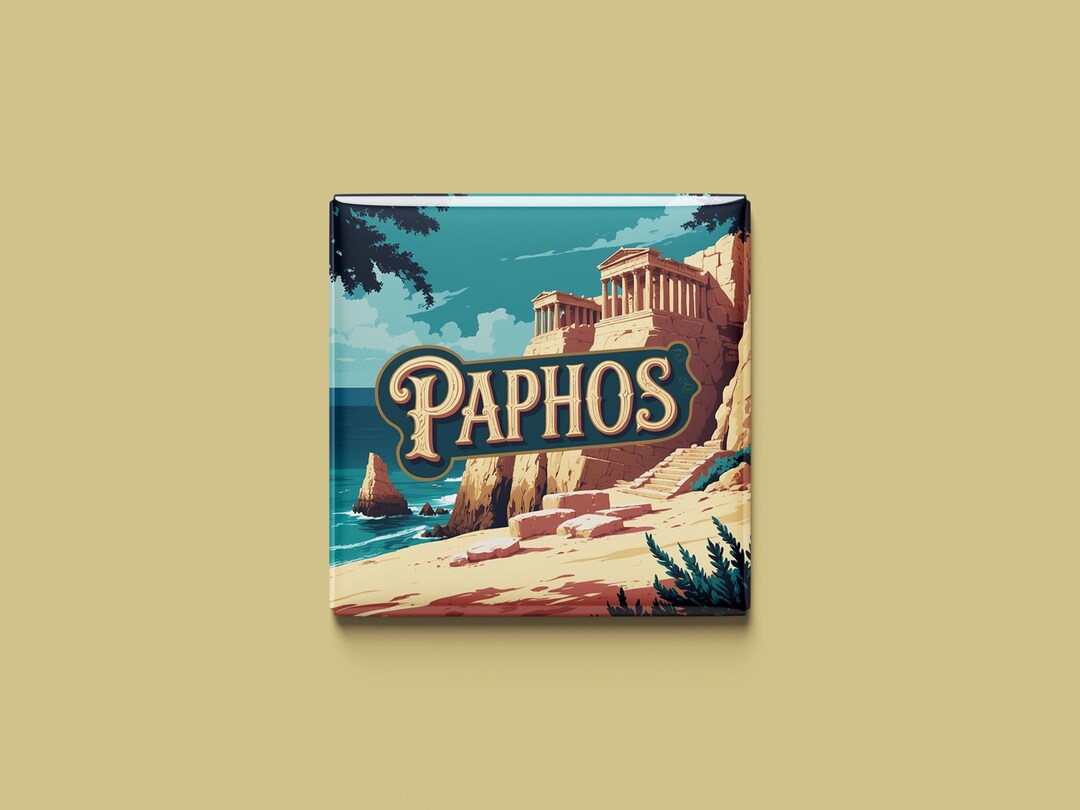Paphos Magnet | 6 Designs to Choose From | Handmade Souvenir | Cyprus ...