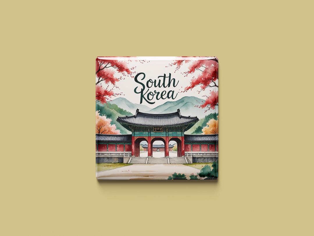 South Korea Magnet | 7 Designs to Choose From | Handmade Souvenir ...