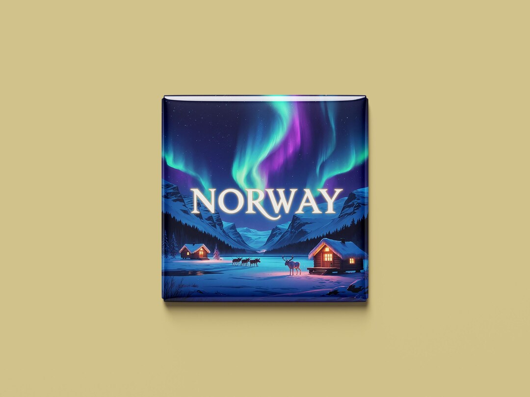 Norway Magnet | 7 Designs to Choose From | Handmade Souvenir | Fjord ...