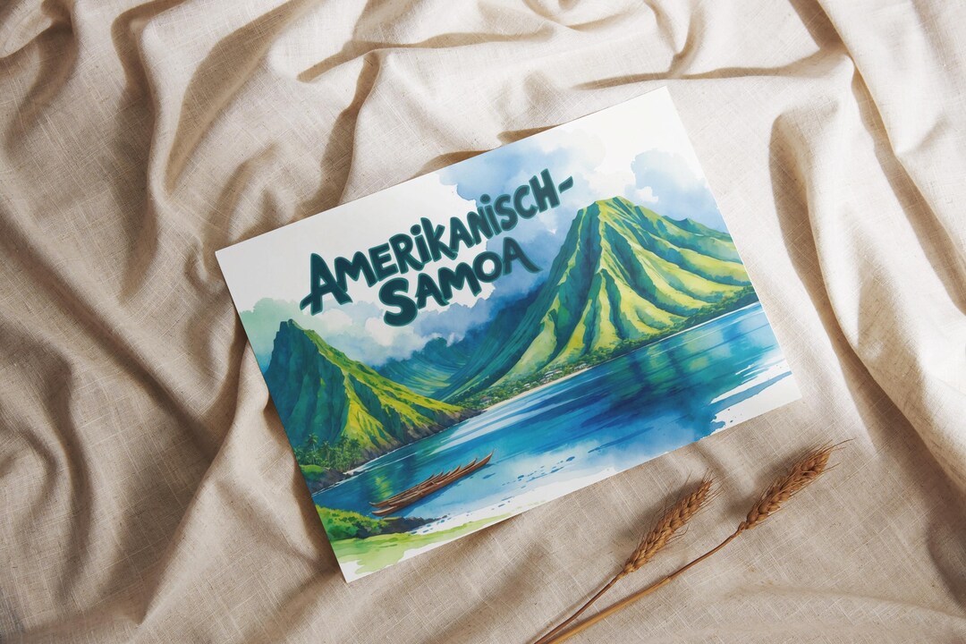 American Samoa Postcard | Pacific Souvenir | Tutuila | Samoa National ...