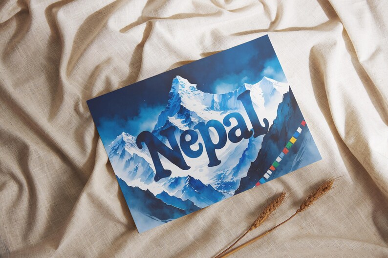 Nepal Postcard Set | Everest Souvenir | Kathmandu Map | Travel Postcard ...
