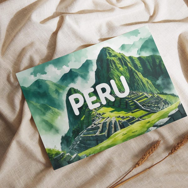 Peru Postcard - Etsy UK