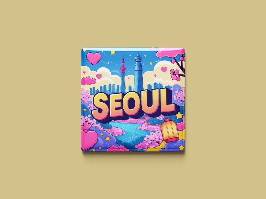 Seoul Magnet | 8 Designs to Choose From | Handmade Souvenir | South ...