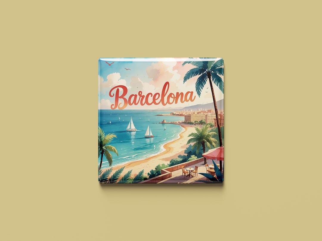Barcelona Magnet | 8 Designs to Choose From | Handmade Souvenir | Spain ...