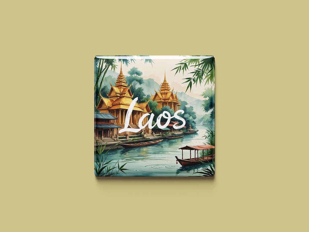 Laos Magnet | 5 Designs to Choose From | Handmade Souvenir | Temple ...