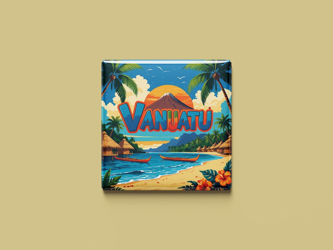 Vanuatu Magnet | 7 Designs to Choose From | Handmade Souvenir | Islands ...