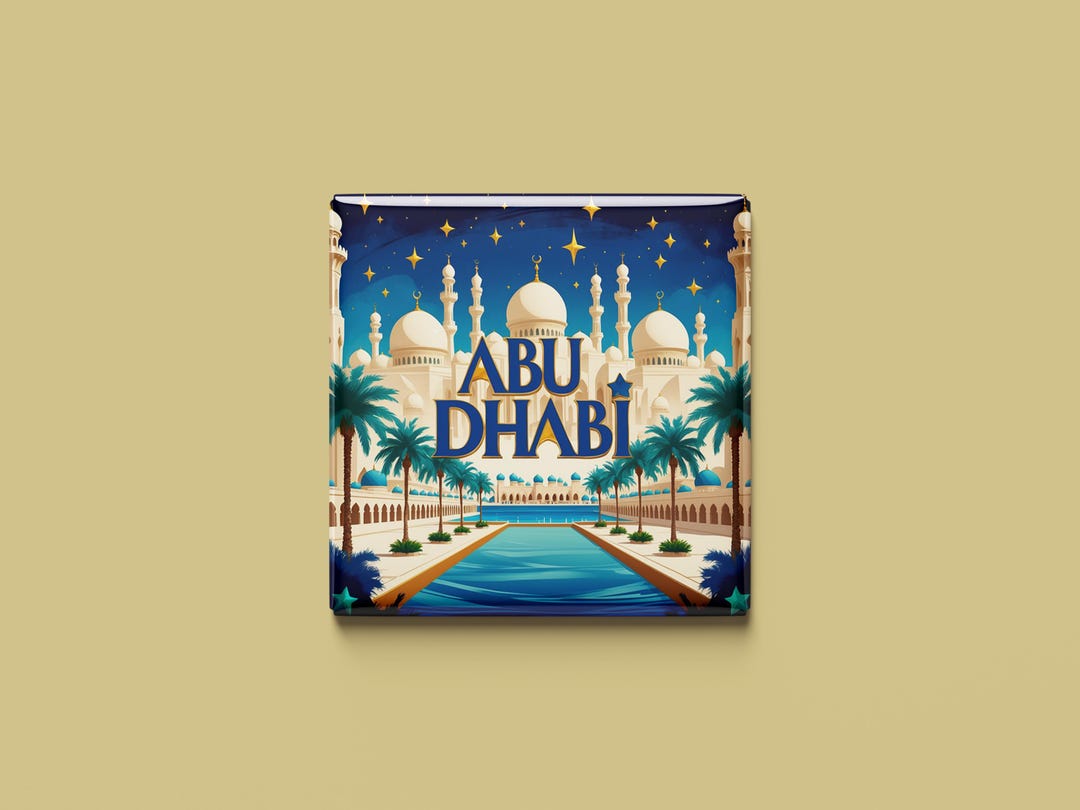 Abu Dhabi Magnet | 7 Designs to Choose From | Handmade Souvenir ...