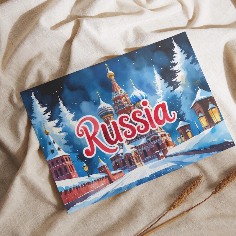 Russian Postcard - Etsy