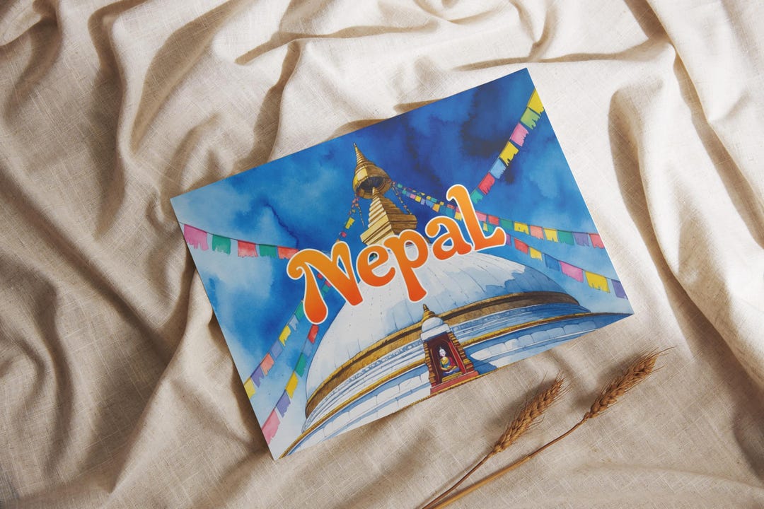 Nepal Postcard Set | Everest Souvenir | Kathmandu Map | Travel Postcard ...