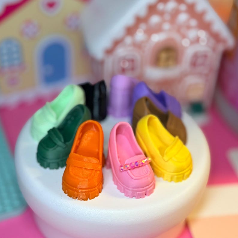 Chunky Platform Doll Shoes – 3D Printed – Custom Doll Shoes – for Slim ...