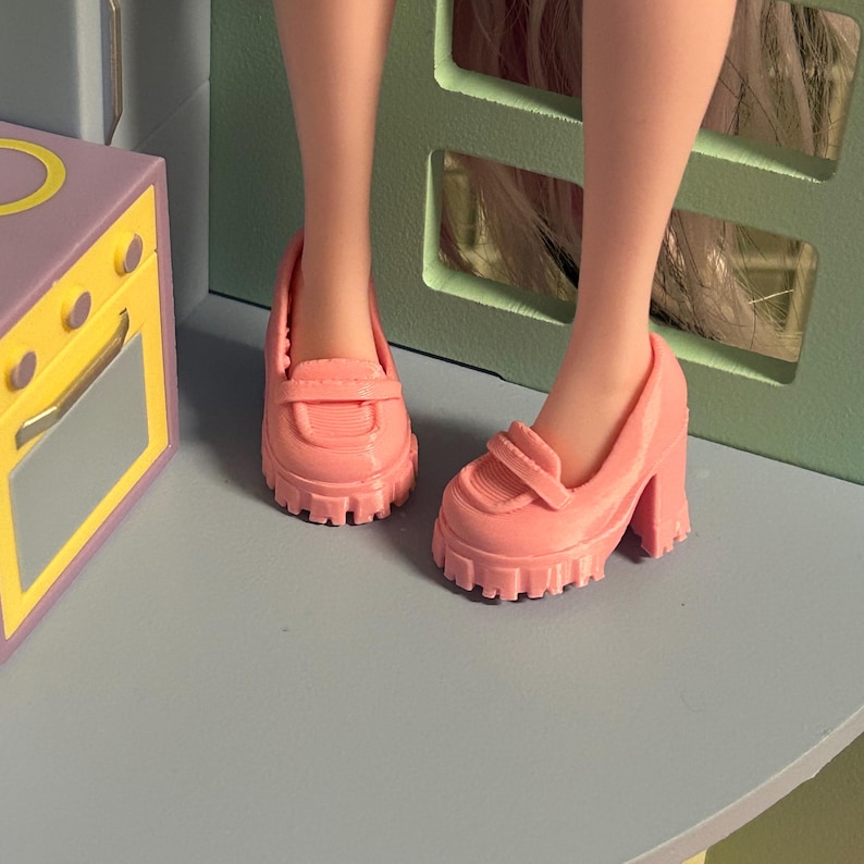 Chunky Platform Doll Shoes – 3D Printed – Custom Doll Shoes – for Slim ...