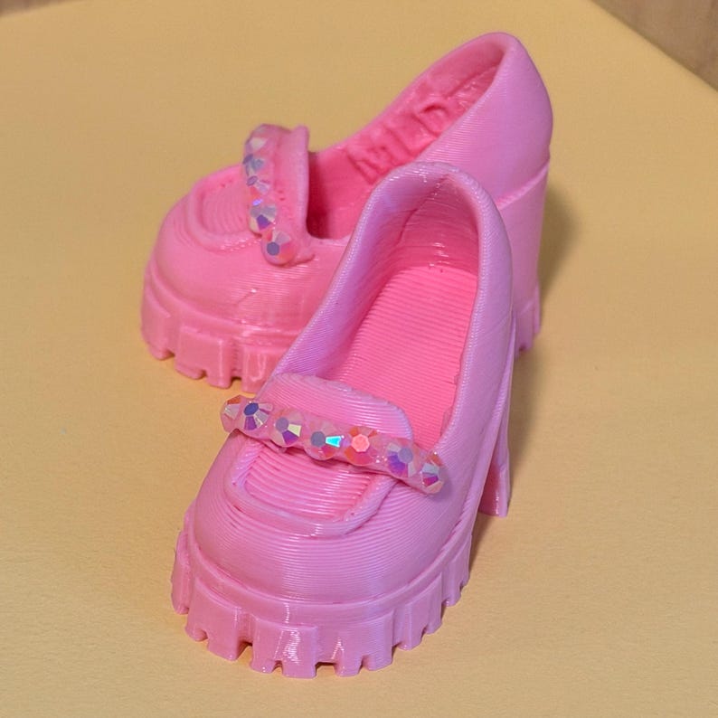 Chunky Platform Doll Shoes – 3D Printed – Custom Doll Shoes – for Slim ...