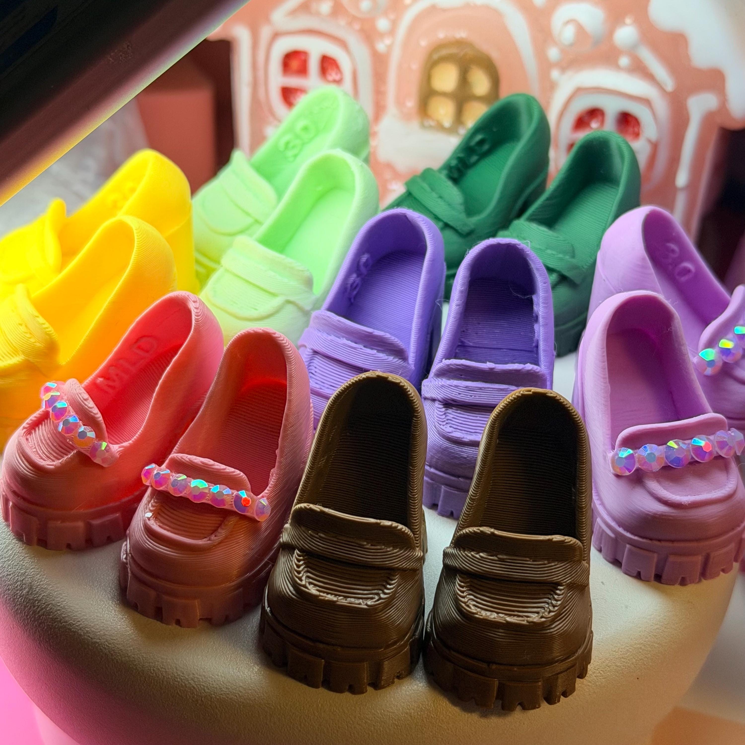 Chunky Platform Doll Shoes – 3D Printed – Custom Doll Shoes – for Slim ...