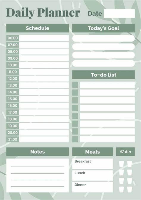 Daily Routine Planner - Etsy