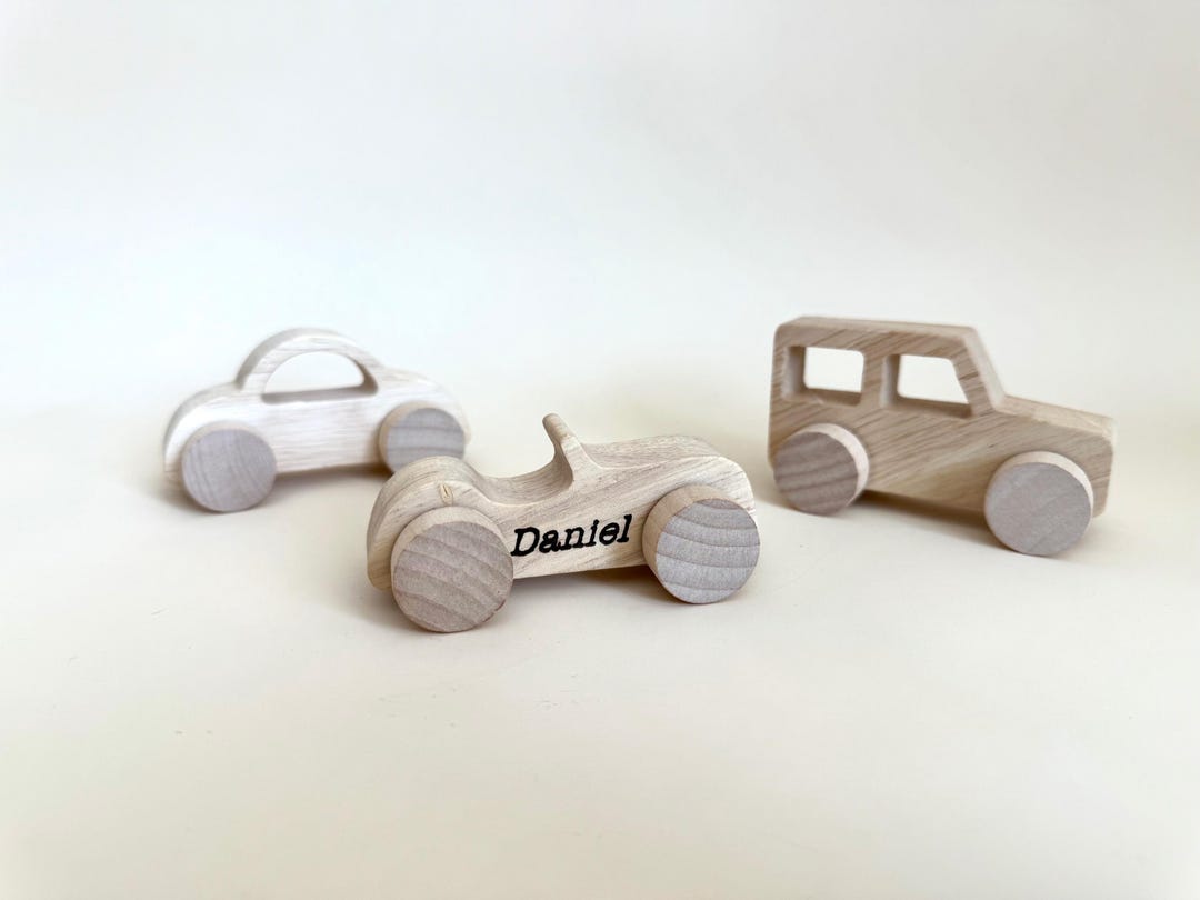Personalized Wooden Toy Car Custom Name Montessori Gift for Baby or ...