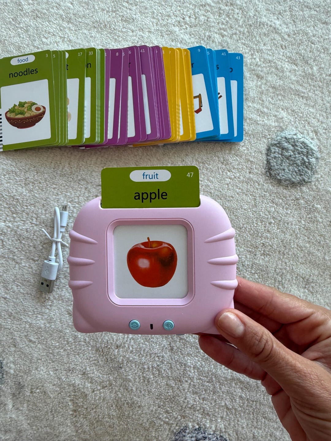 English Talking Flash Cards, 510 Words, Montessori Language Learning - Etsy