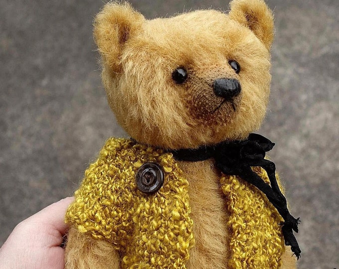 Golden Mohair Teddy Bear Art Doll by Aerlinn Bears - Etsy