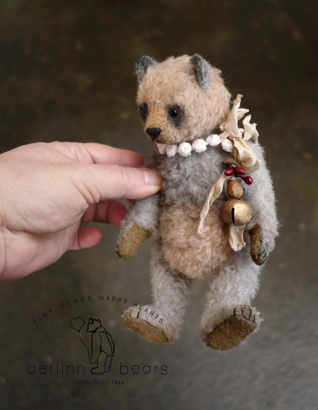 Mohair Panda Style Artist Teddy Bear Art Doll From Aerlinn Bears - Etsy