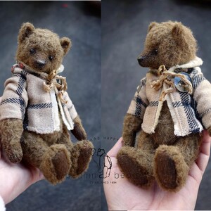 Brown Alpaca Artist Bear Art Doll by Aerlinn Bears - Etsy