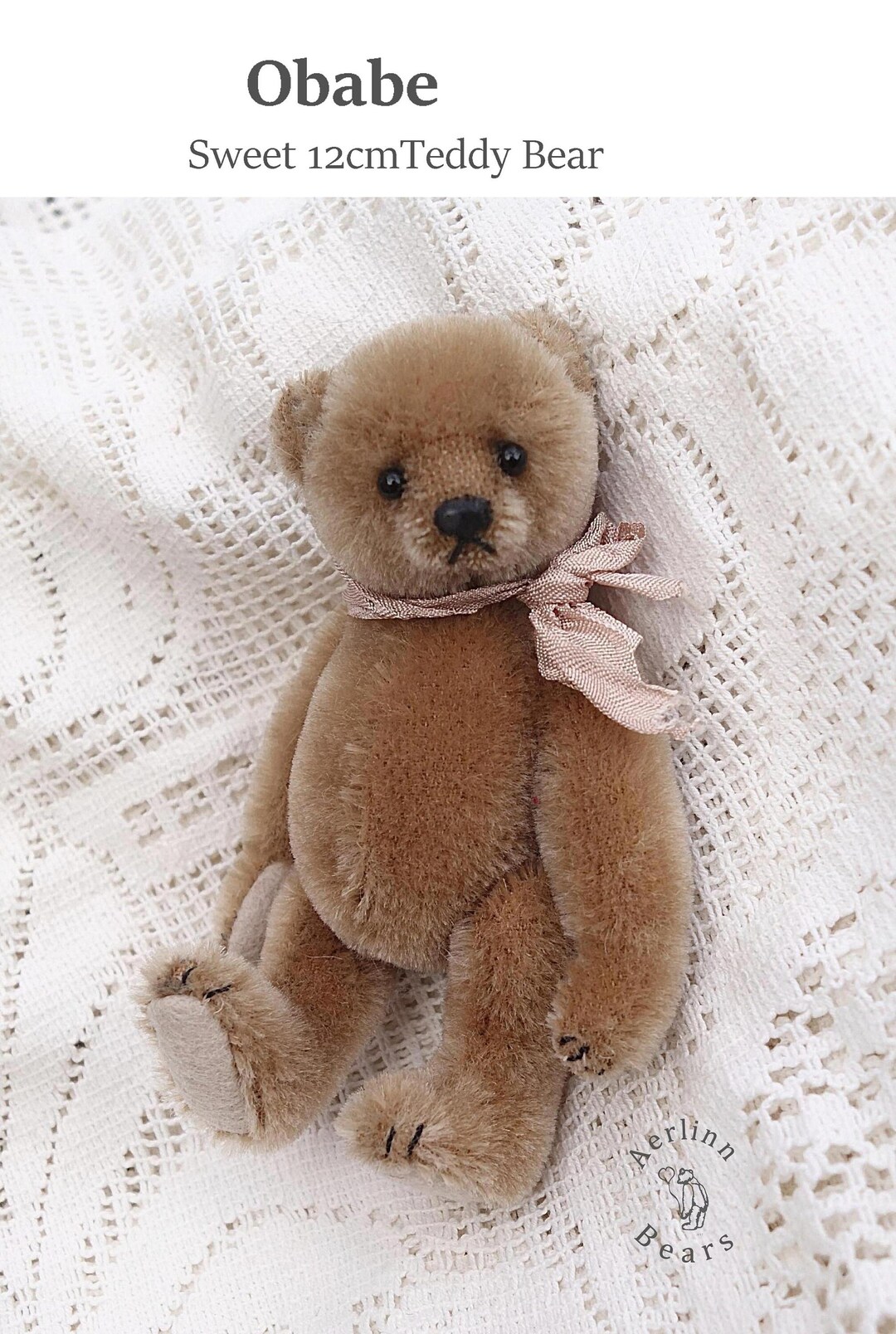 Obabe PDF Pattern to Make a 12cm Teddy Bear by Aerlinn Bears - Etsy