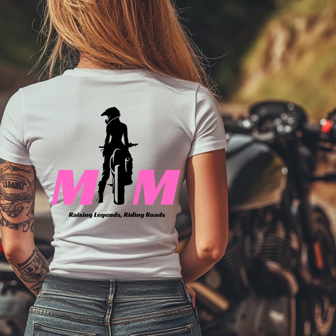Motorcycle Mom Tee I Cool Mom Biker Shirt I Gift for Mom Who Rides I ...