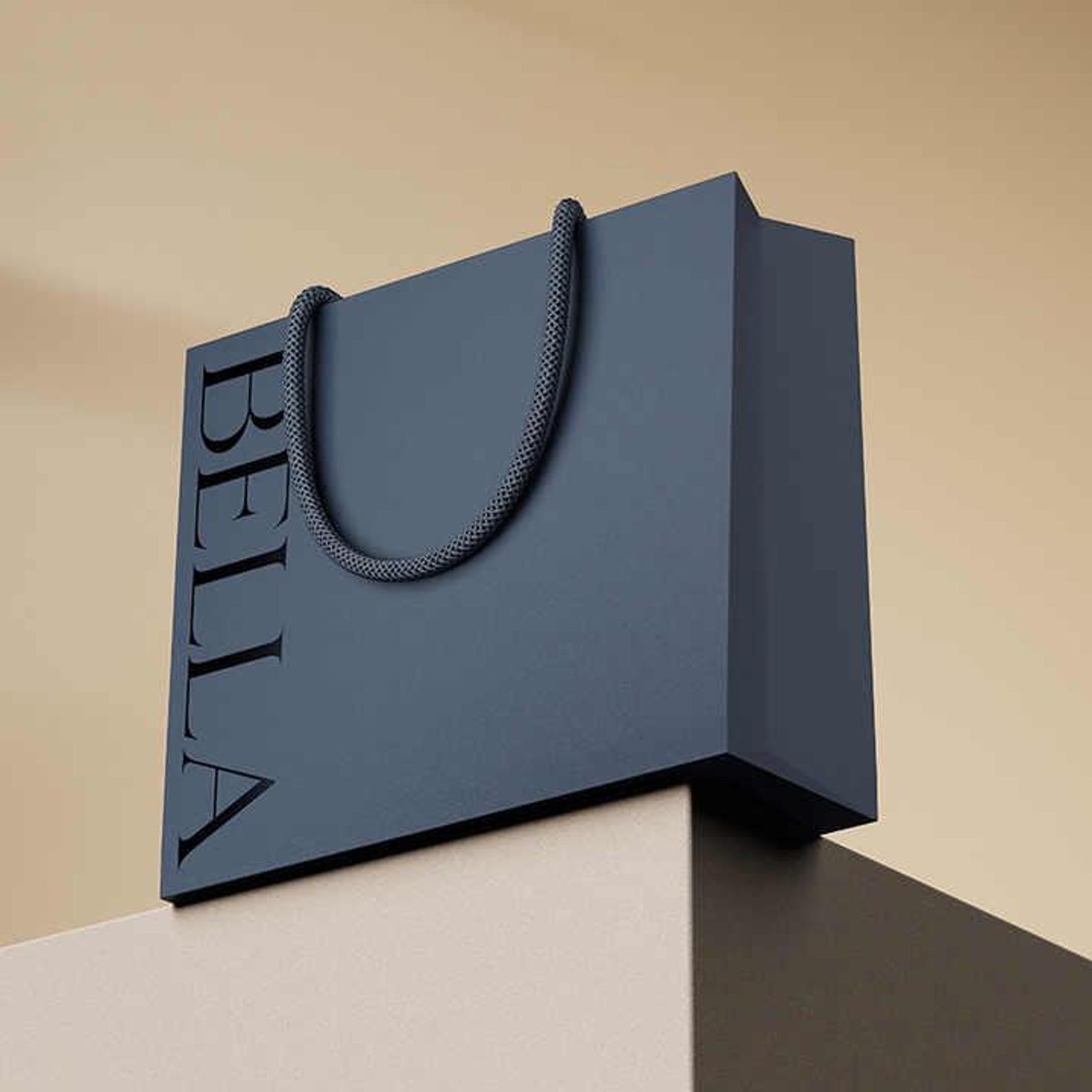 Elegant Customizable Bella Gift Bag High-quality Paper Shopping Bag ...