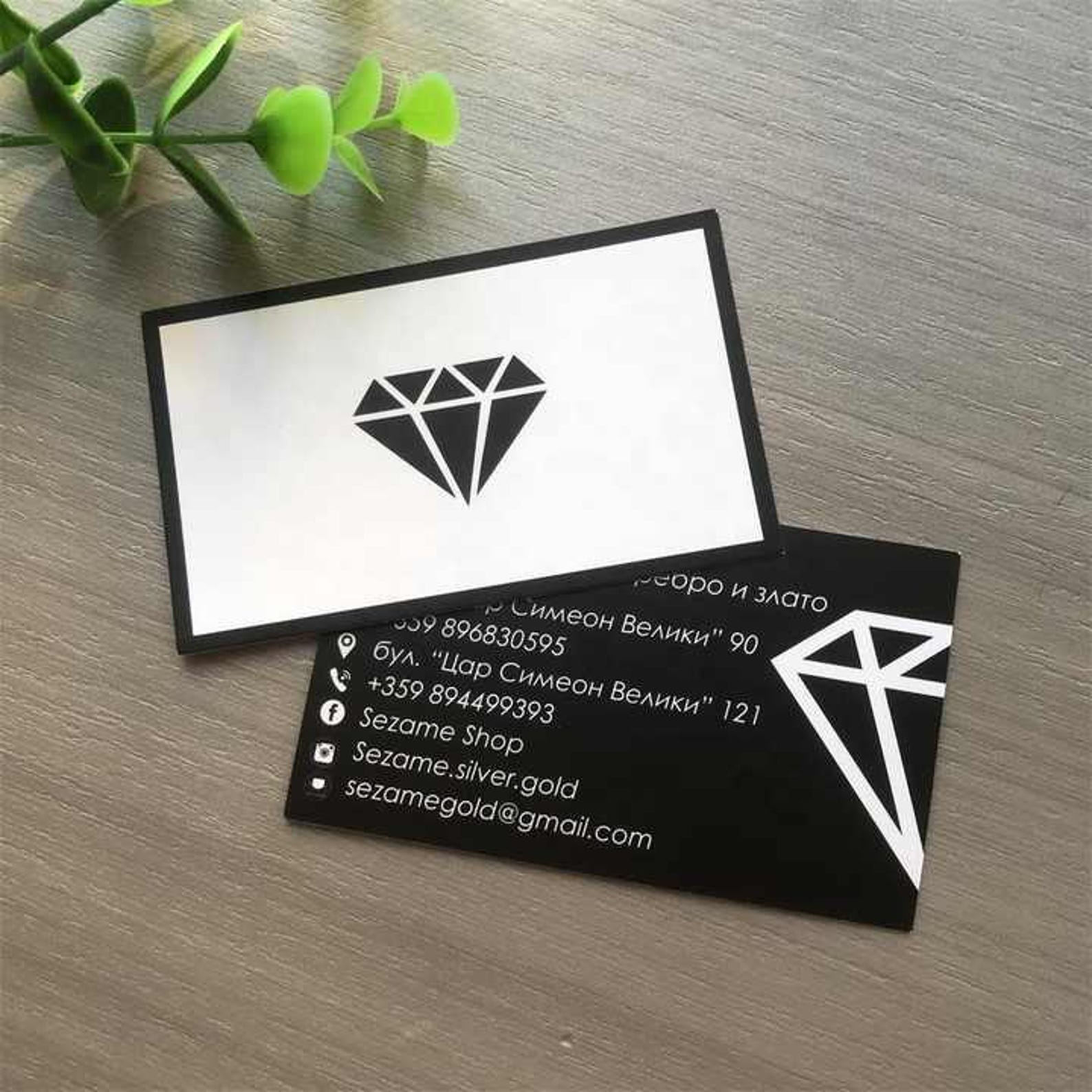 Elegant Black Diamond Business Cards Premium Quality Custom Cards for ...