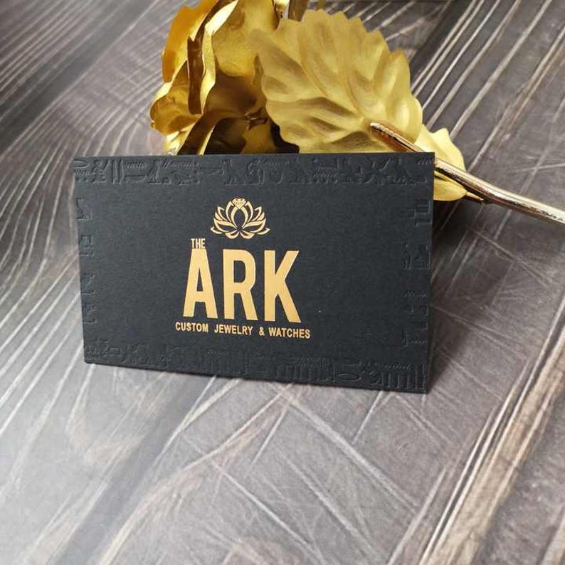 Elegant Gold Stamped Business Cards Luxury Personalized Cards for ...
